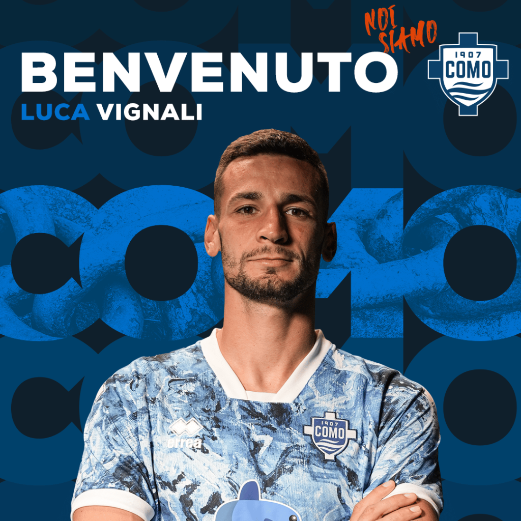Luca Vignali al Como fino al 2025 - Como 1907