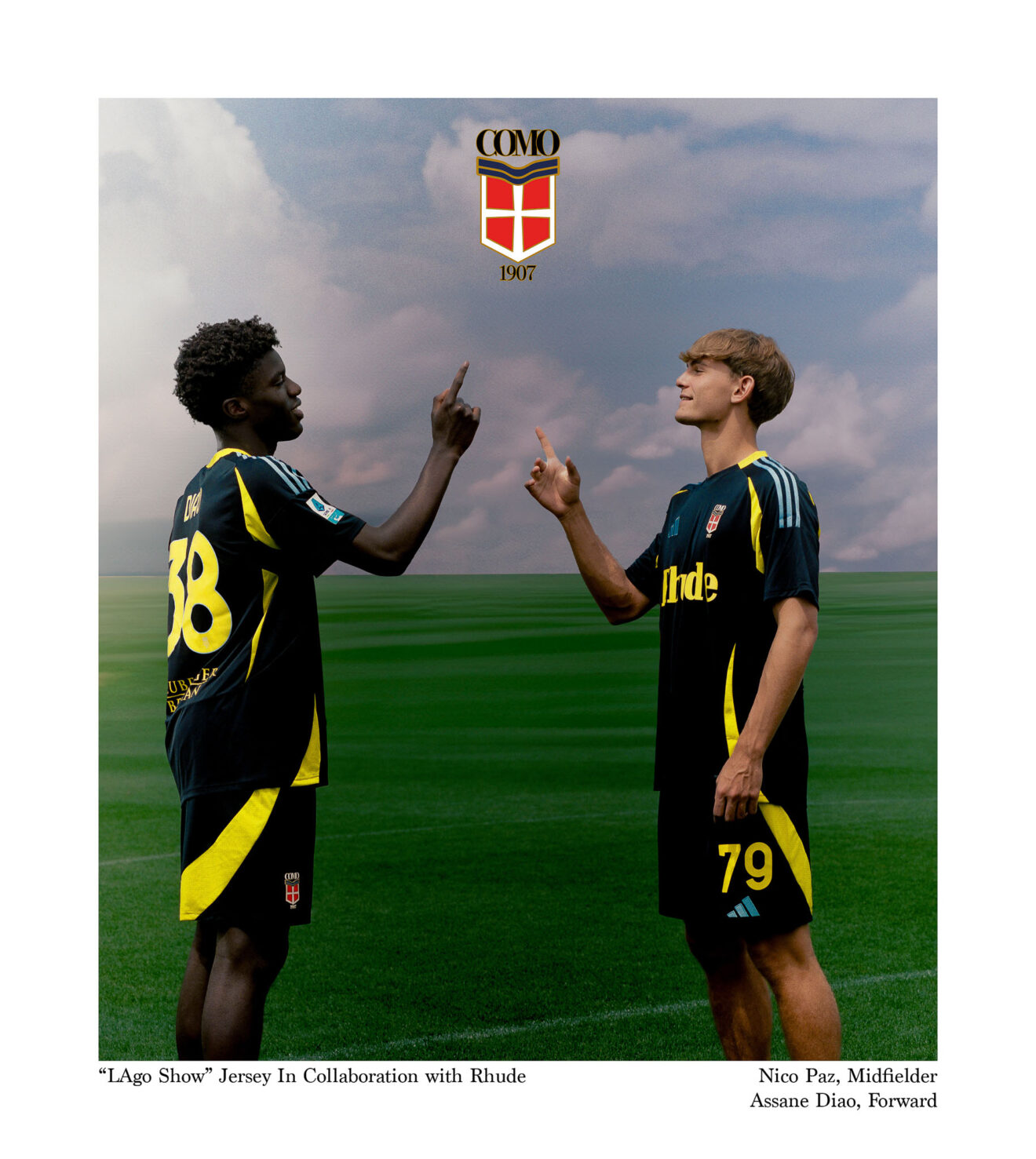 Como 1907 x Rhude x Adidas: A Jersey That Bridges LA and Lake Como ...